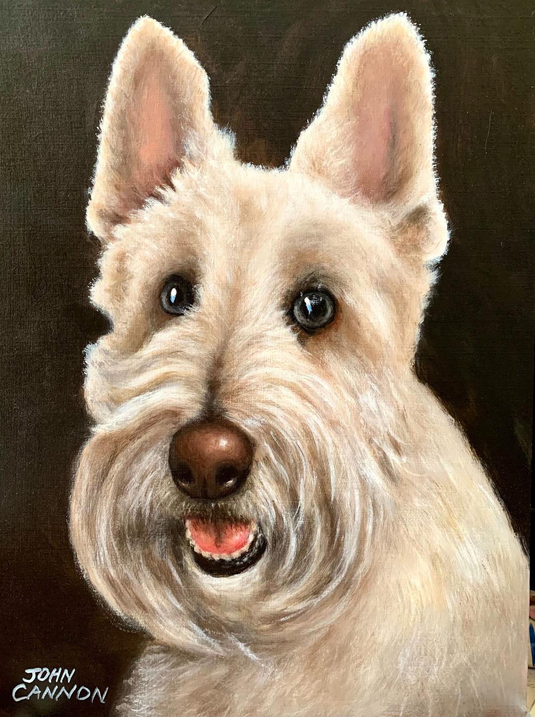 Another Loose Pup Portrait - John Cannon Fine Art